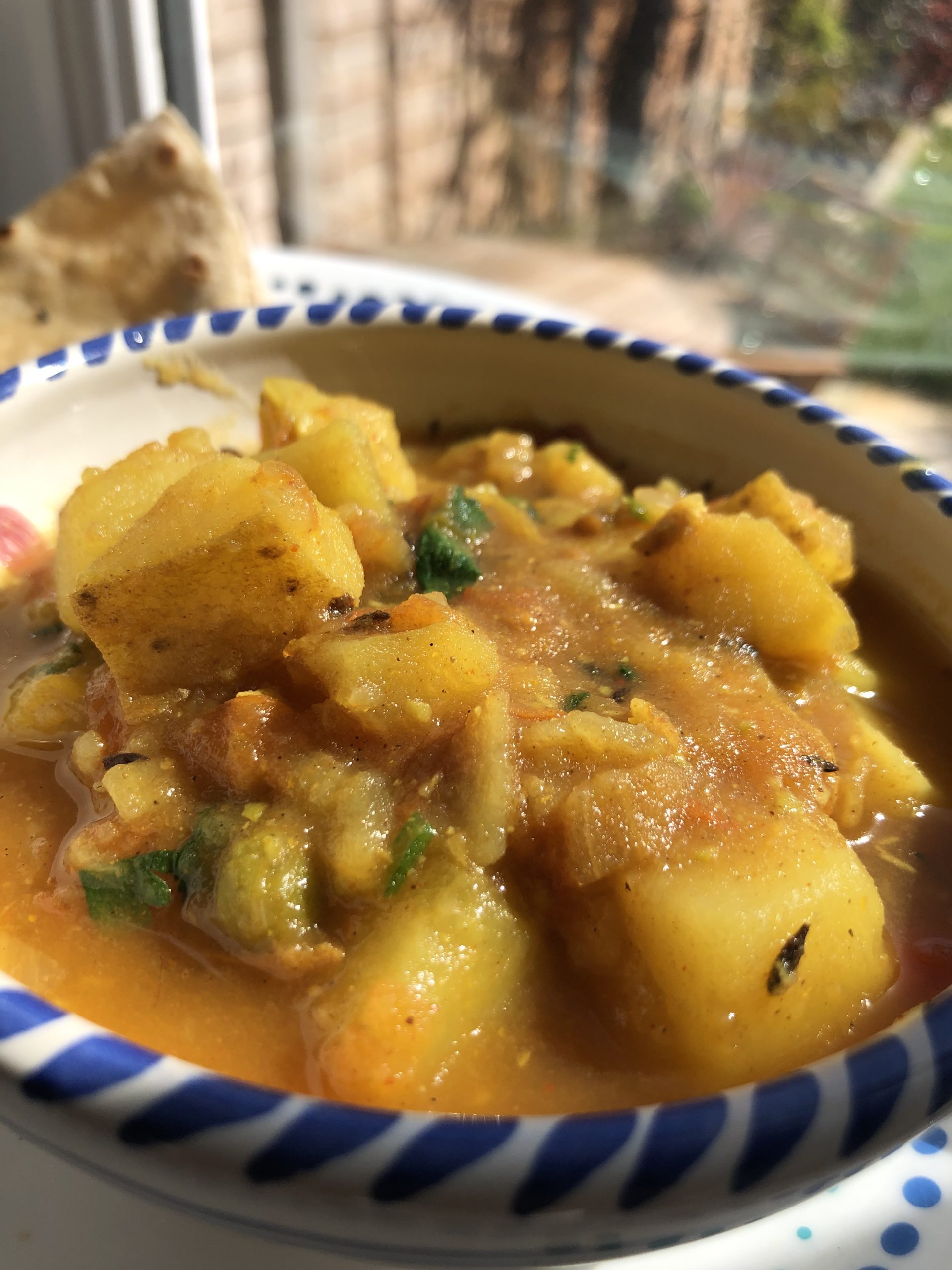 Restaurant Style Aloo Mutter - Belly On My Mind